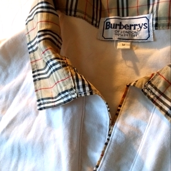 Burberry | Tops | Vintage Burberrys Of London Nova Check White Cotton Top Rare Find | Poshmark